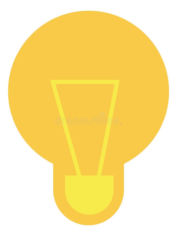 Flat Idea for Concept Design. Lightbulb Icon. Idea, Solution, Business ...