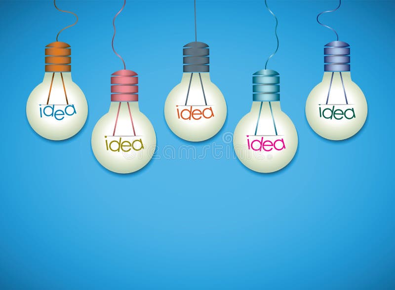 Light bulb idea stock vector. Illustration of concepts - 49167258