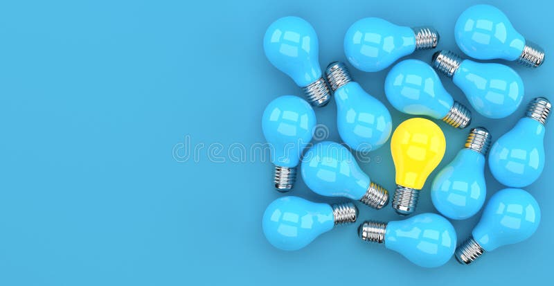 Light bulb idea stock illustration. Illustration of copy - 205876365