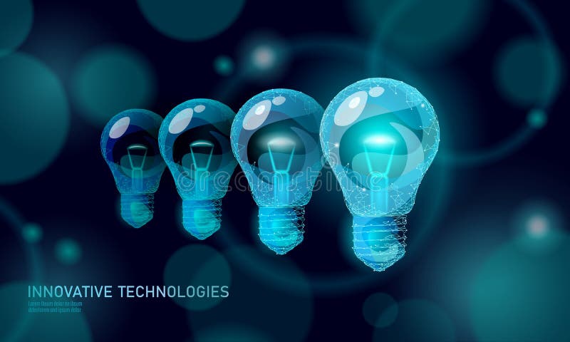 Light Bulb Idea Business Concept. Creative Active Human Brain ...