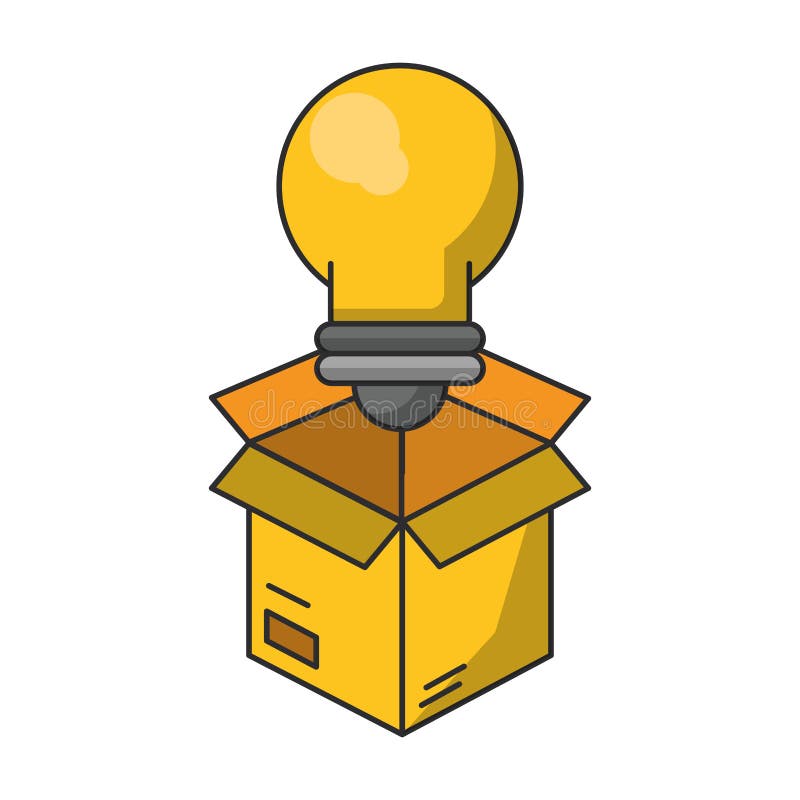 Light bulb idea cartoon stock vector. Illustration of glass - 146862081