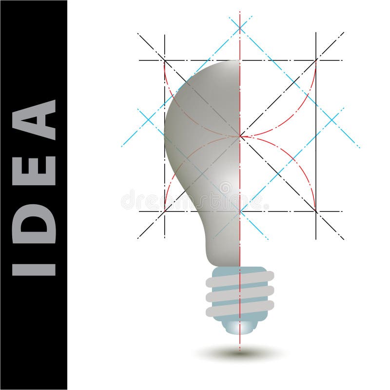 Light Bulb Idea Construction Stock Vector - Illustration of electric ...