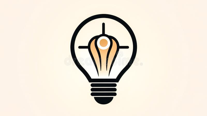 Light Bulb, Idea Generation Concept, Generative AI. Stock Illustration ...