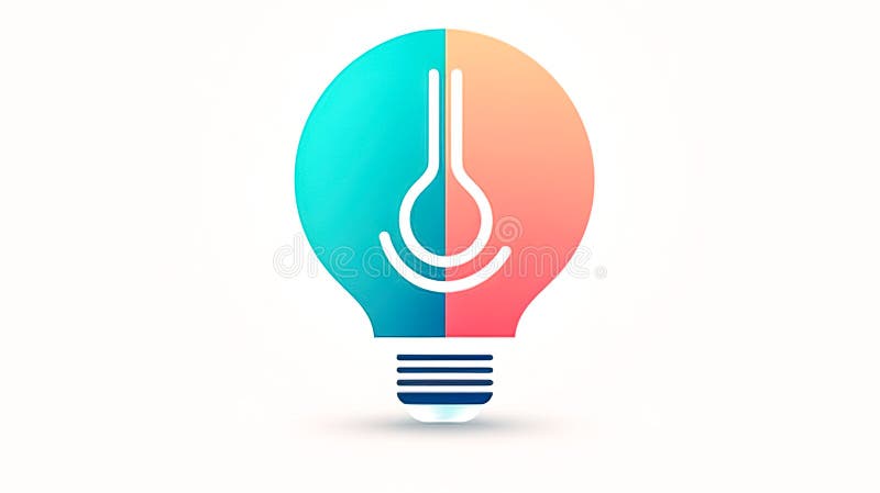 Light Bulb, Idea Generation Concept, Generative AI. Stock Illustration ...