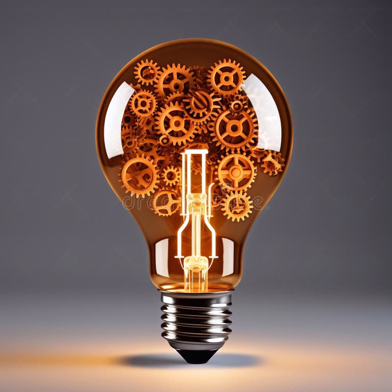 Light Bulb with Concept Light Bulb Light Bulb with Idea Stock ...