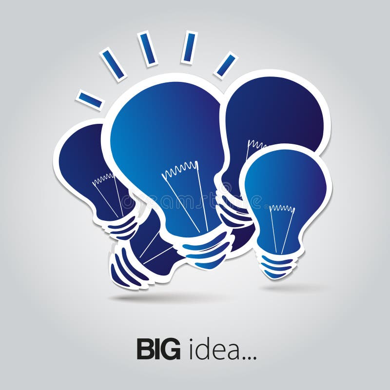 Idea Icon,creative Light Bulb Sign,business Ideas Stock Vector ...