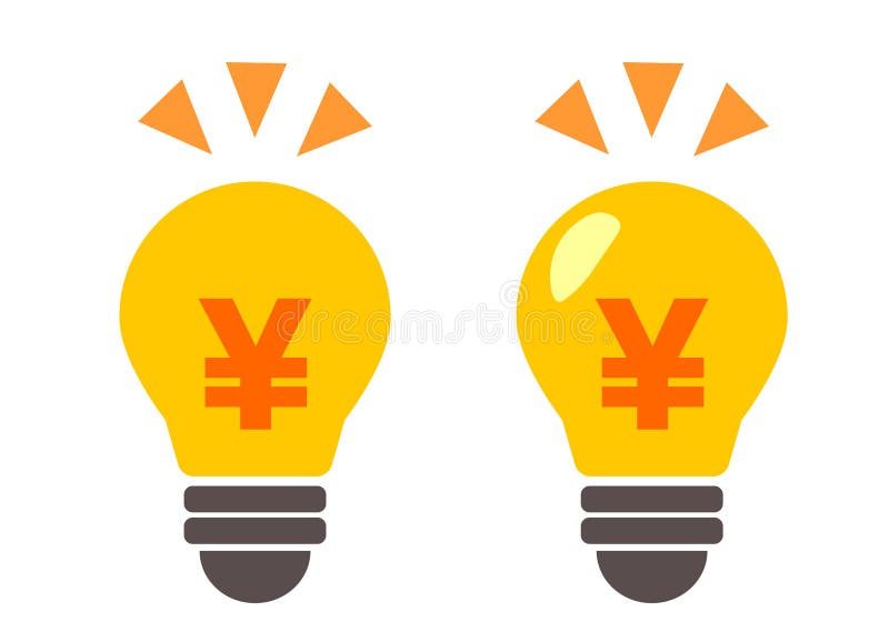 Light Bulb Illustration Regarding Electricity Bill Increase Decrease Stock Illustration ...