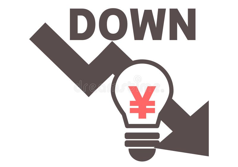 Light Bulb Illustration Regarding Electricity Bill Increase Decrease Stock Vector - Illustration ...