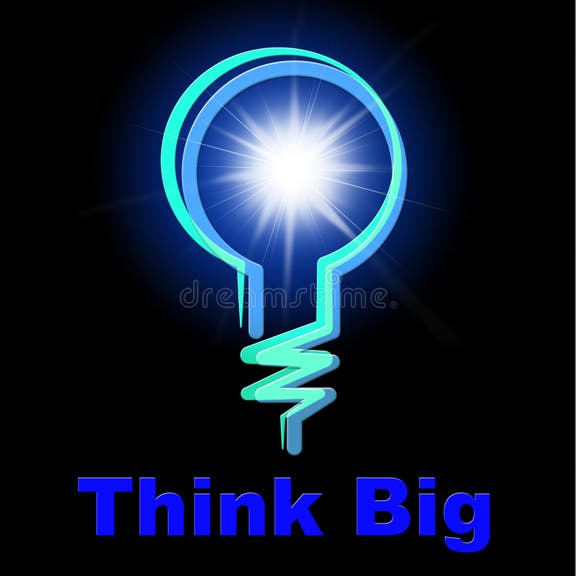 Light Bulb Indicates Think about it and Blazing Stock Illustration ...