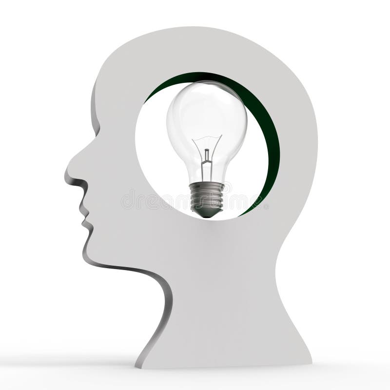 Light Bulb Indicates Think about it and Lightbulb Stock Illustration ...