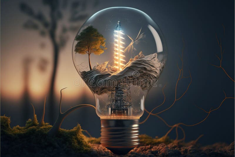 Light Bulb, Innovation, Energy, Future, GENERATIVE AI Stock ...