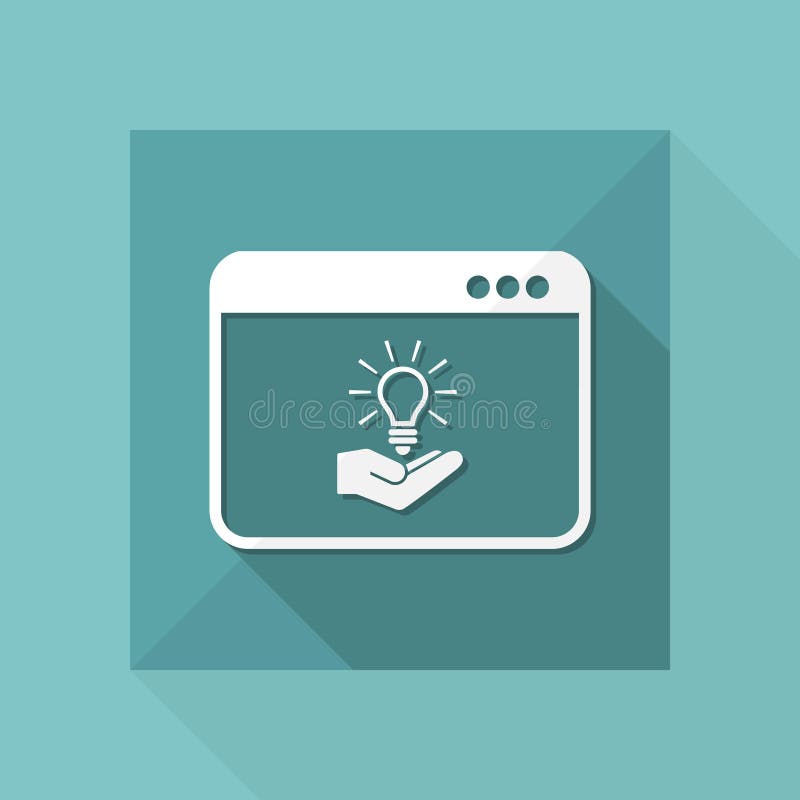 Light Bulb - Innovative Idea - Vector Icon for Computer Website or ...
