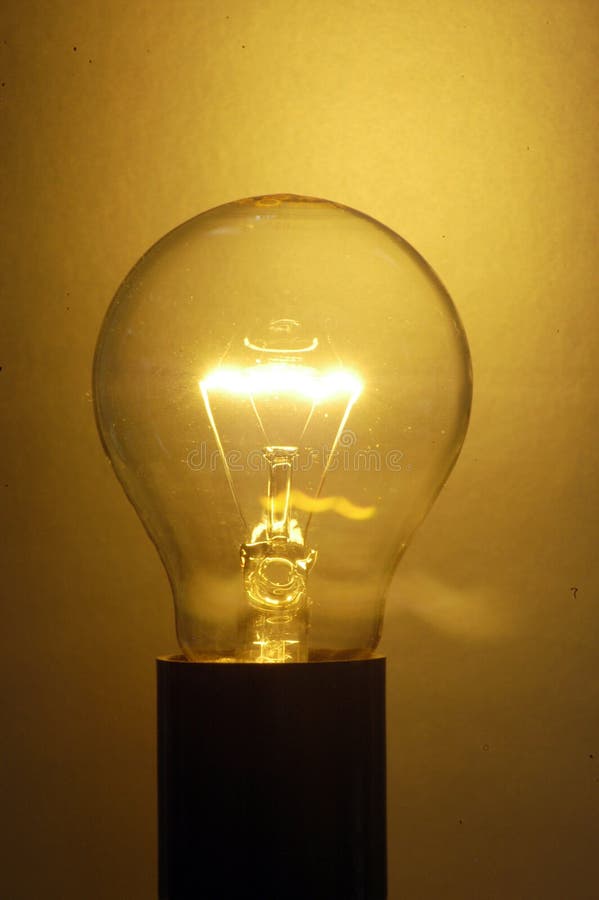Light Bulb in Interior Design Stock Photo - Image of illumination ...