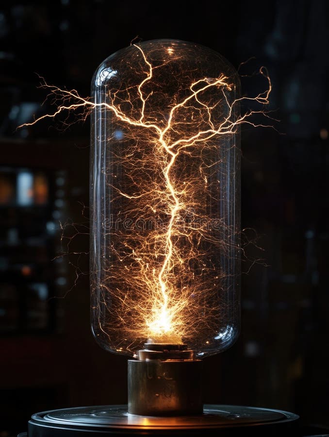 Light Bulb with Internal Lightning Stock Image - Image of home ...