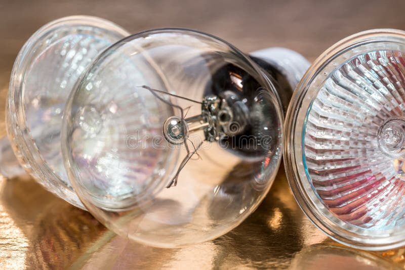 Light Bulb Isolated on Gold Stock Image - Image of bulbs, bulb: 164572707