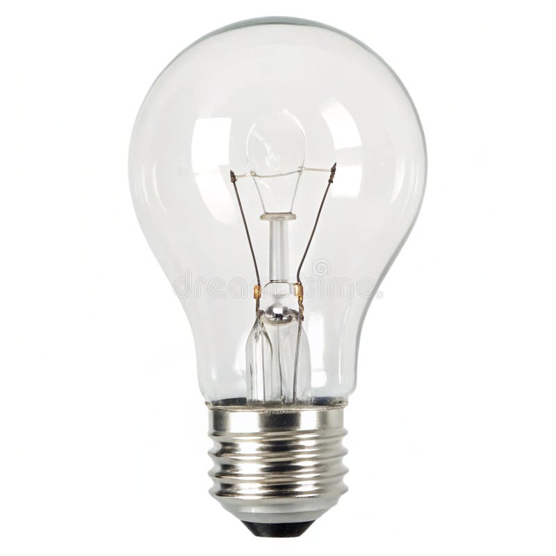 Light Bulb on Transparent Background for Design Use Stock Illustration ...