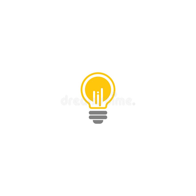 Light Bulb Lamp Idea Logo Icon Stock Vector - Illustration of glow ...
