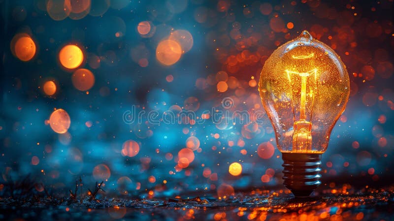 Light Bulb with the Letter N Inside it Stock Image - Image of ...