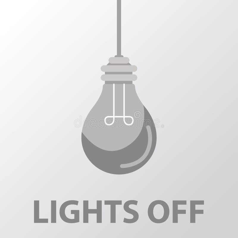 Light bulb, light off. stock vector. Illustration of sustainable - 53390728
