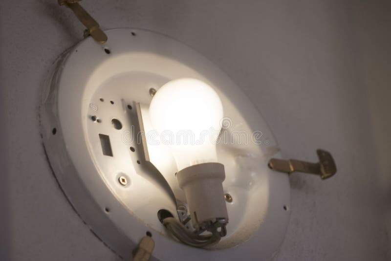 Light Bulb for Lighting in Building Stock Photo - Image of landscape ...