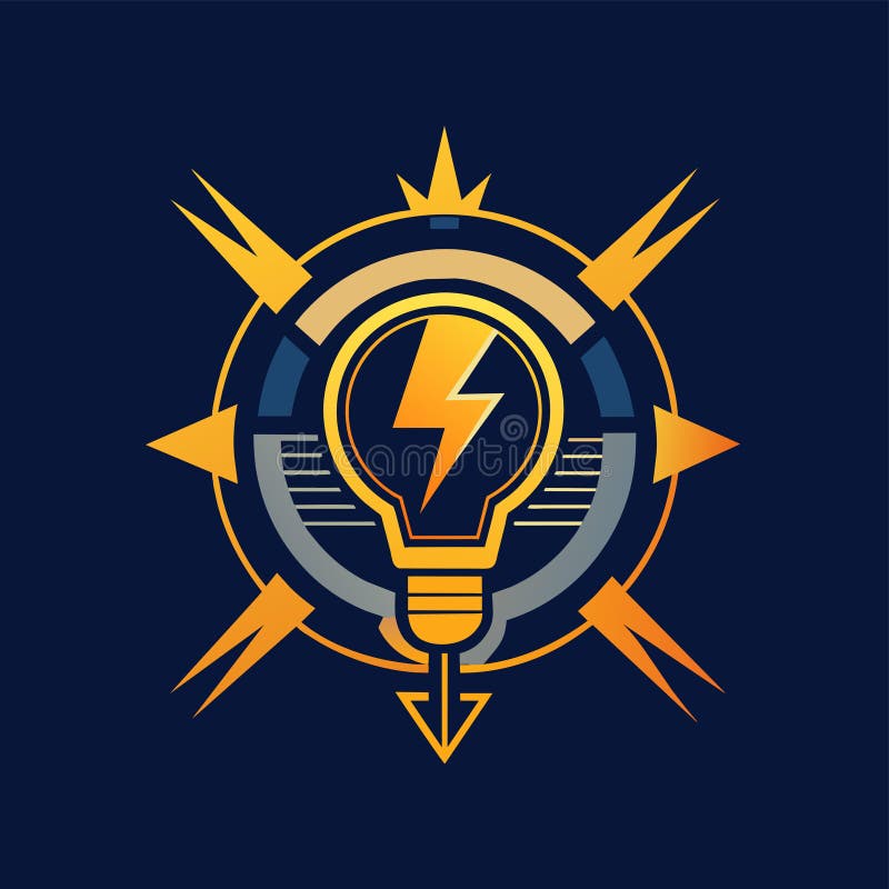 A Light Bulb with a Lightning Bolt Symbol Inside, Representing ...