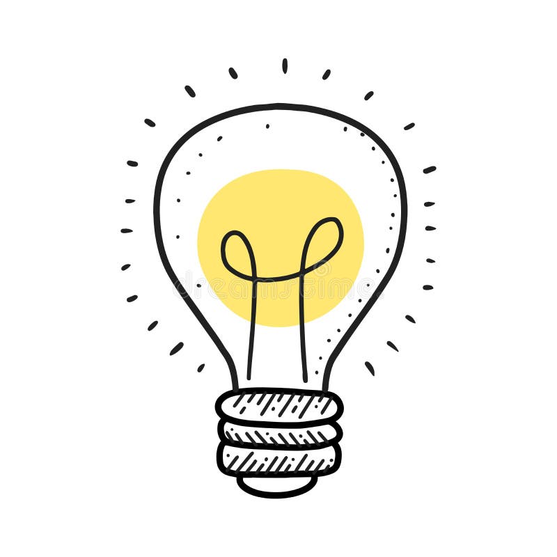 Kids Light Bulb Thinking Stock Illustrations – 377 Kids Light Bulb ...