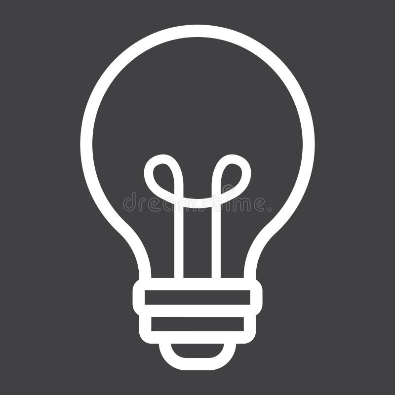 Fluorescent Lamp Waste Line and Glyph Icon, Recycle and Ecology, Lamp ...