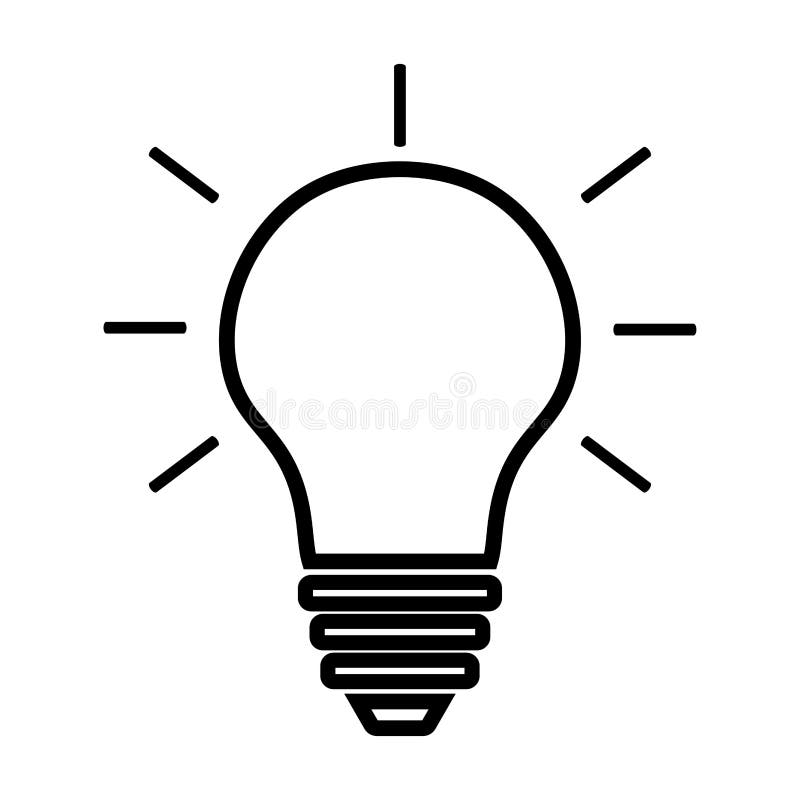 Idea Clip Art Black And White