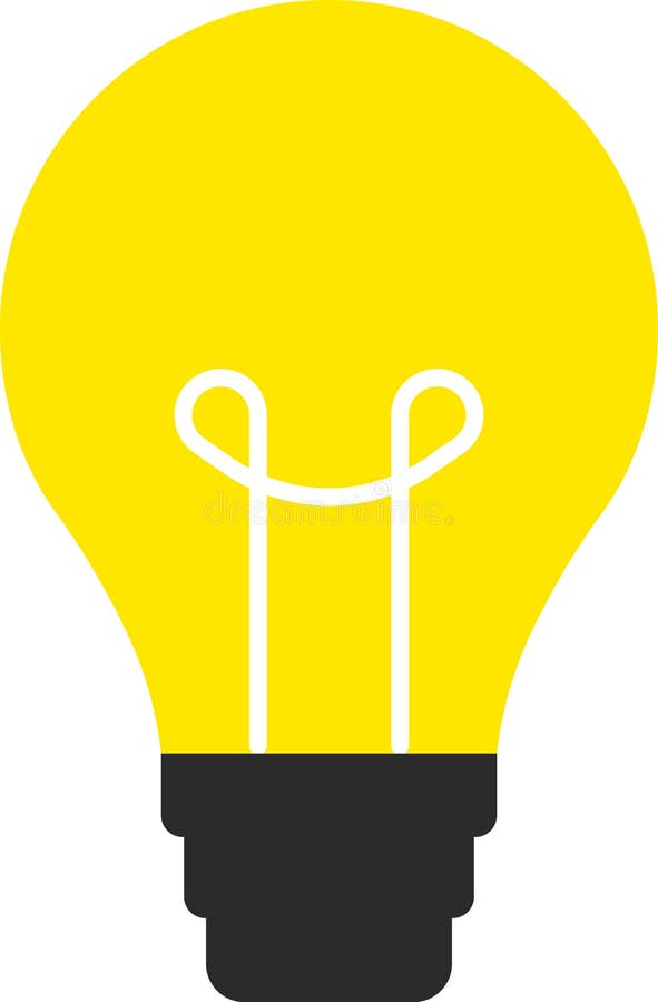 Light Bulb Line Icon Vector, Isolated on White. Idea Sign, Solution ...