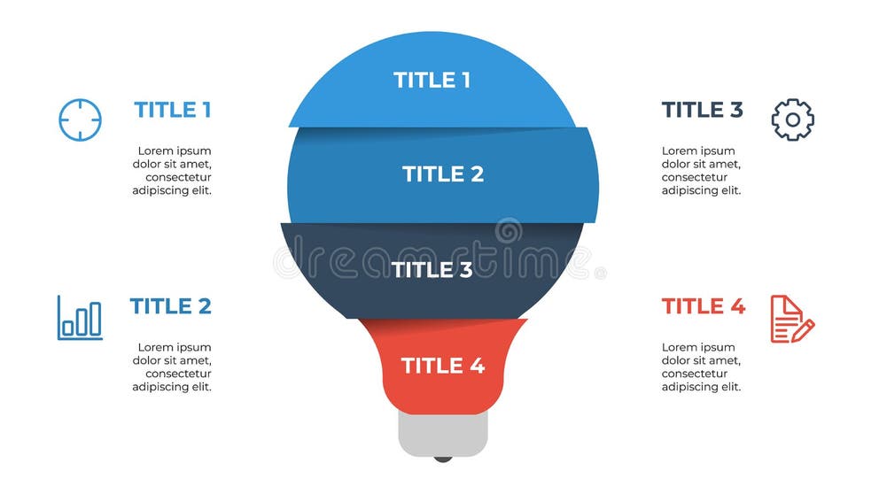 Step Process Infographic Bulb Stock Illustrations – 1,494 Step Process ...