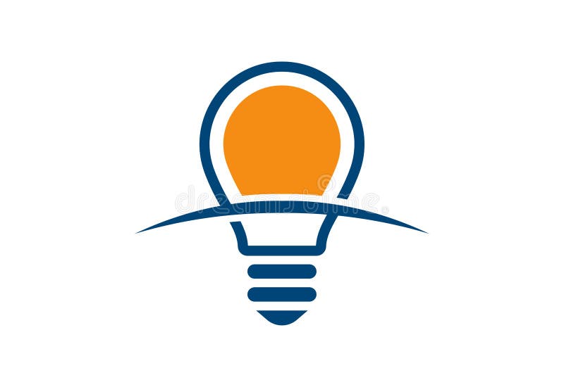 Light Bulb Logo Design, Vector Design Concept Stock Illustration ...