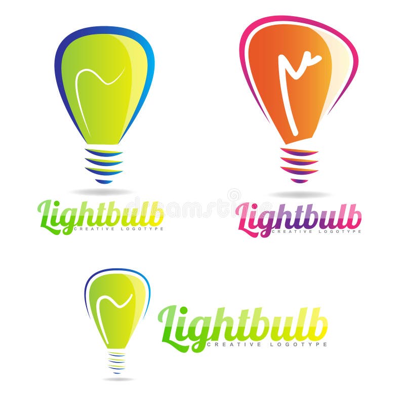 Light bulb logo stock illustration. Illustration of abstract - 46128882