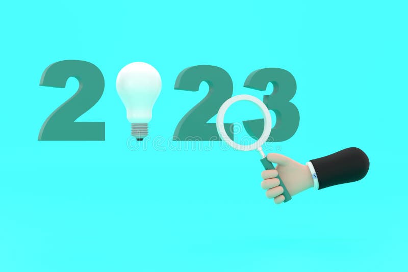 Light Bulb and Magnifying Glass. Finding or Searching Ideas Concept on ...