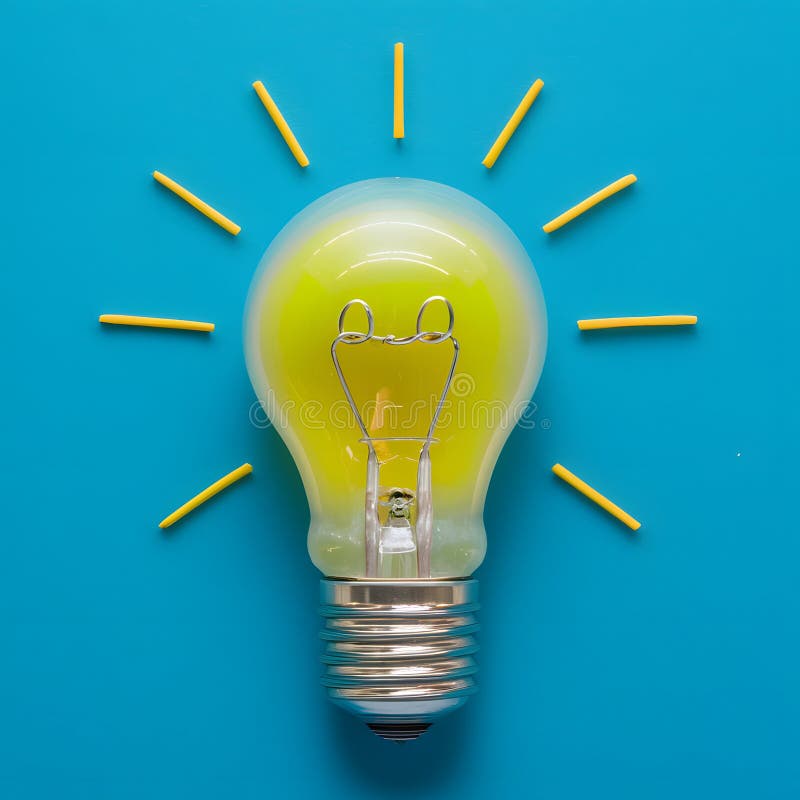 Light Bulb Moment Innovative Idea Sparks Creative Breakthroughs Stock ...