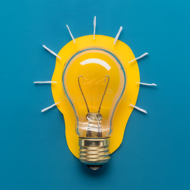 Light Bulb Moment Innovative Idea Sparks Creative Breakthroughs Stock ...