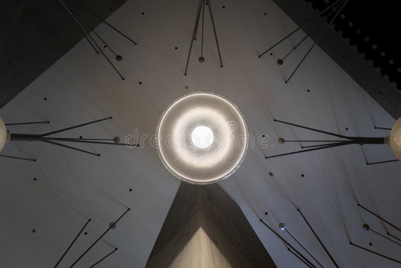 Light Bulb Mounted on Industrial Style Ceiling Stock Photo - Image of ...