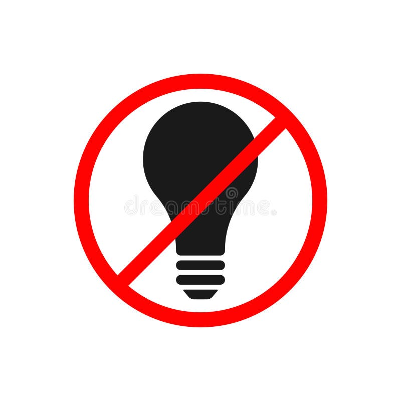 Incandescent Light Bulb Warning Stock Illustrations – 51 Incandescent ...
