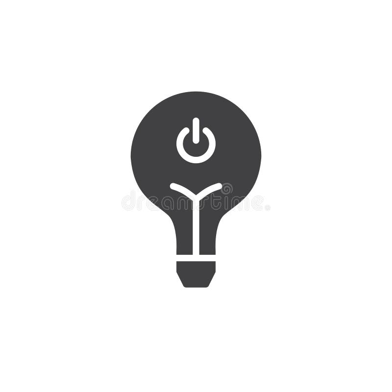 Light bulb off icon vector stock vector. Illustration of logo - 101015712