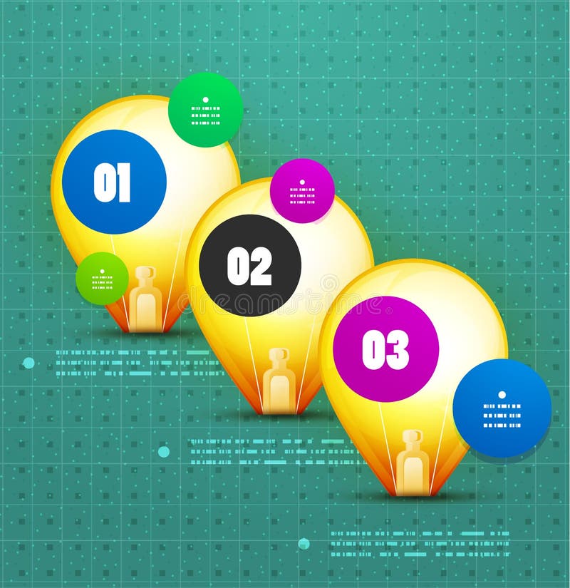 Light Bulb Option Banner Template Stock Vector - Illustration of ...