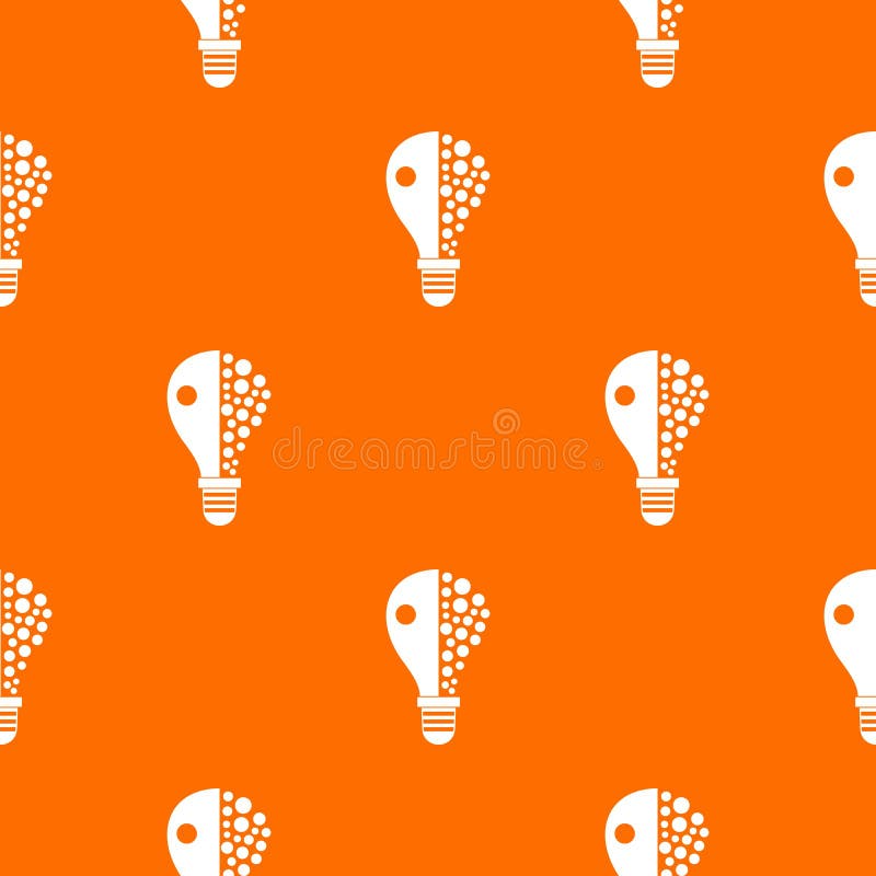Light Bulb Pattern Seamless Stock Vector - Illustration of electricity ...