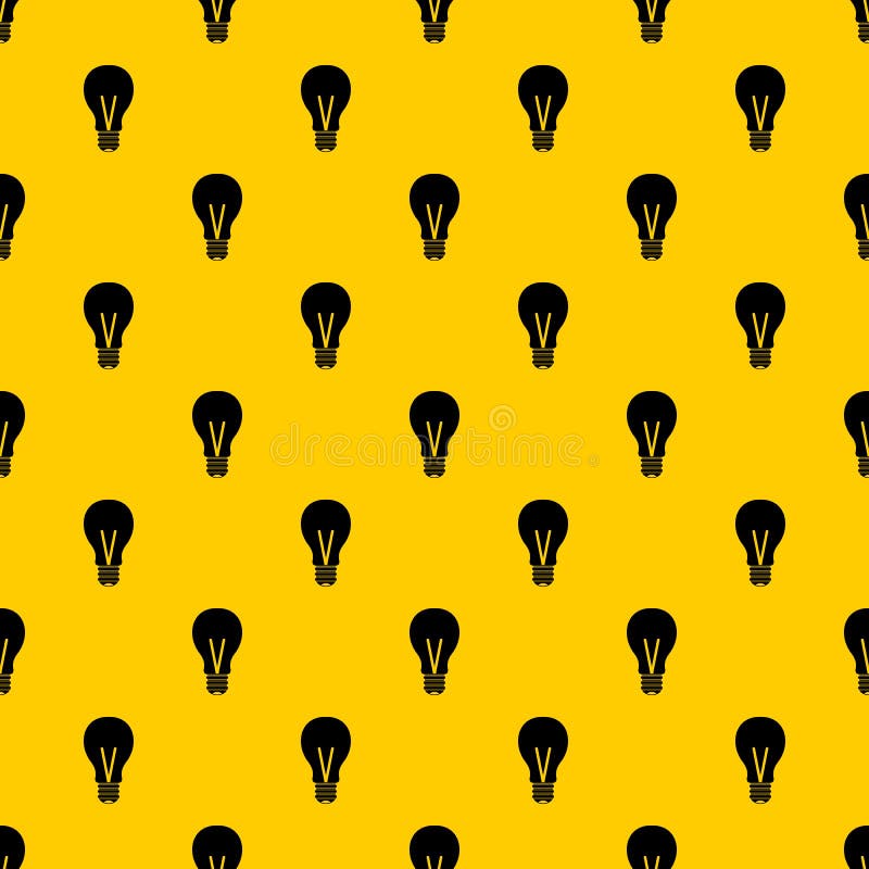Light bulb pattern vector stock vector. Illustration of bright - 144160395