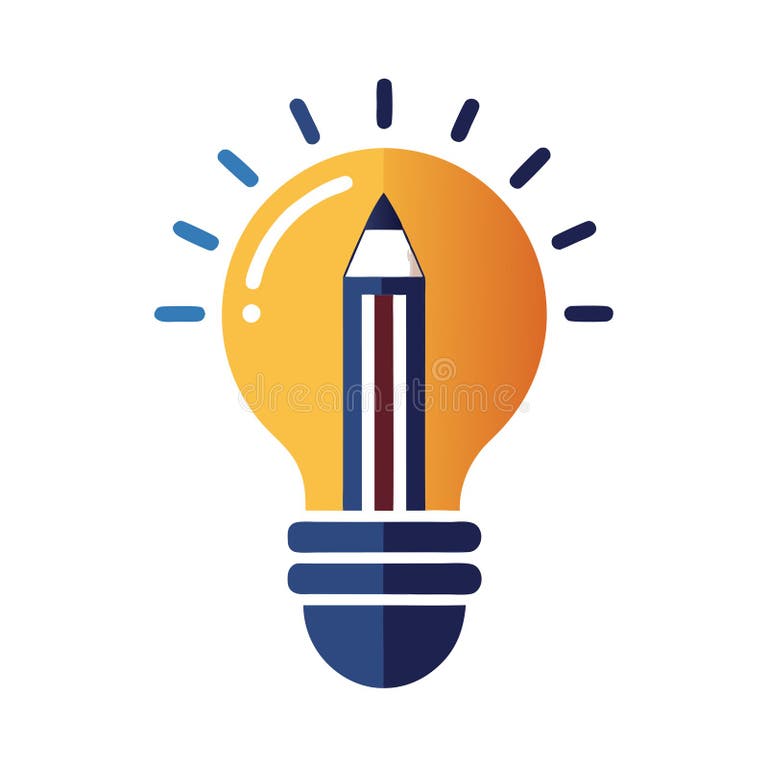 Creative Idea: Light Bulb with Pencil - Innovation and Inspiration ...