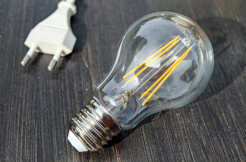 Light Bulb And Plug Picture. Image: 87963341