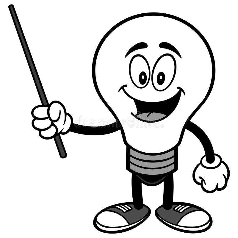 Light Bulb Cartoon stock vector. Illustration of luminance - 72947183