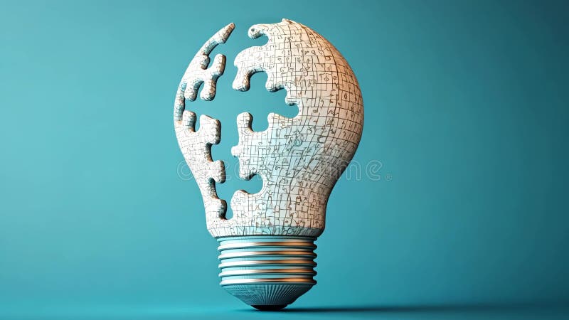 Light Bulb Puzzle Missing Pieces Solution Problem Business Life Ai ...