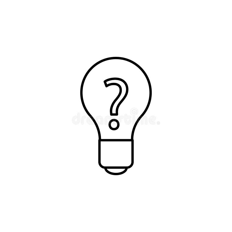 Light Bulb Question Mark Stock Illustrations – 1,379 Light Bulb ...