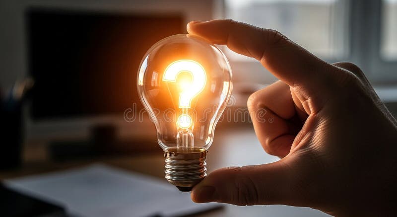 Light Bulb Question Mark Concept Idea Innovation Solution Problem Solving Creative Thinking ...