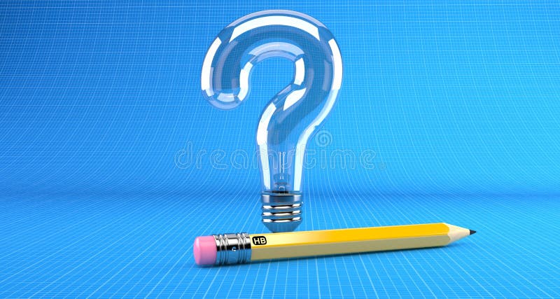 Light Bulb in Question Mark Shape Stock Illustration - Illustration of ... Light Bulb in Question Mark Shape Stock Illustration - Illustration of ...