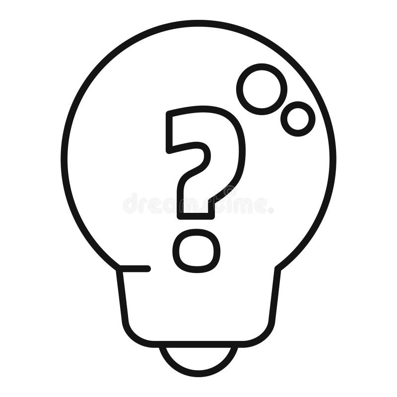 Light Bulb Question Mark Stock Illustrations – 3,313 Light Bulb ...