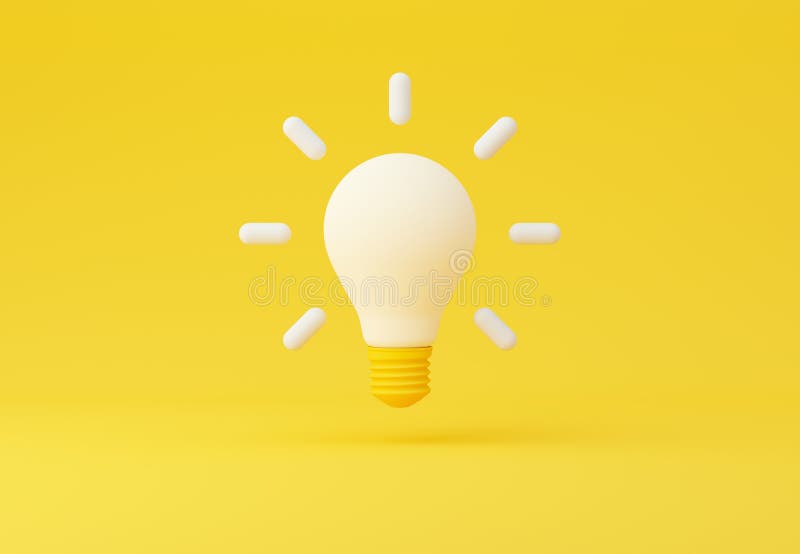Light Bulb with Rays. Leadership and Creative Idea Concepts Stock ...